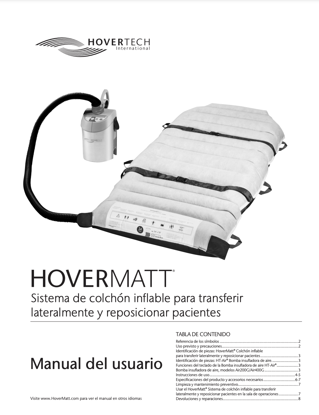 Spanish HoverMatt - HoverTech International