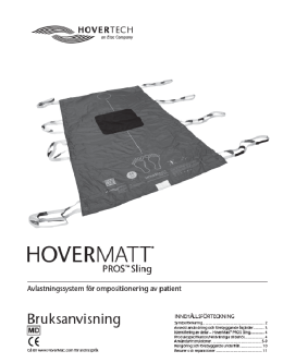 Swedish HoverMatt PROS Sling - HoverTech International