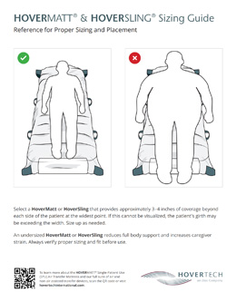HoverMatt® & HoverSling® Sizing Guide - HoverTech International